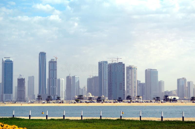 Dubai landscape stock image. Image of arab, arabian, emirates - 48040789