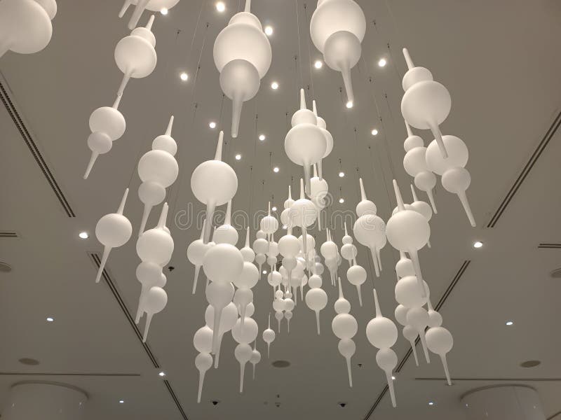 Dubai Mall Interior Design, Top Ceiling Light Stock Image - Image of ...