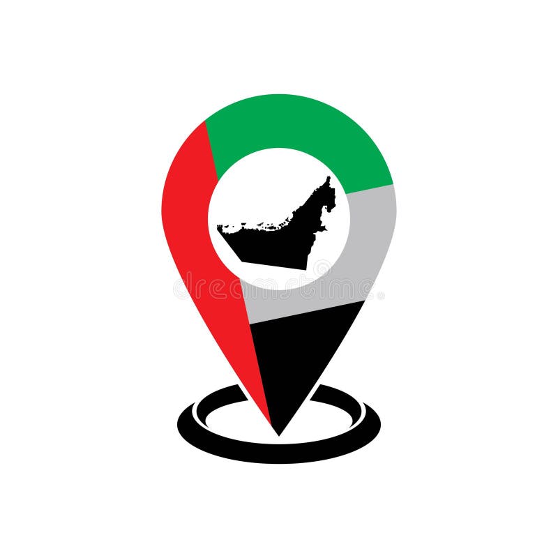 Dubai Map Icon. Vector Illustration Symbol Design Stock Vector ...