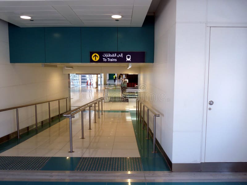Dubai Metro Train Station stock photo. Image of metro - 10957976