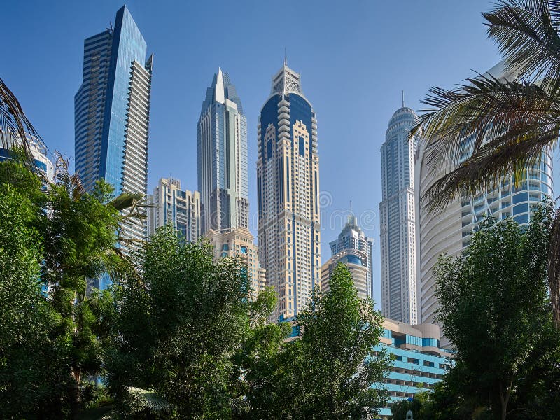 Dubai - Modern Architecture at Night Editorial Photo - Image of middle ...