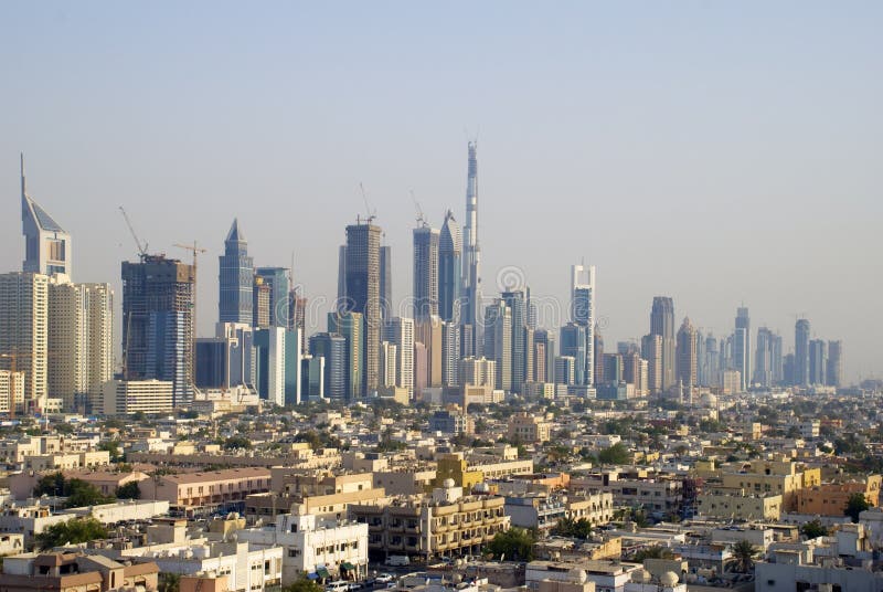 Dubai and Satwa stock photo. Image of city, juxtaposition - 5589264