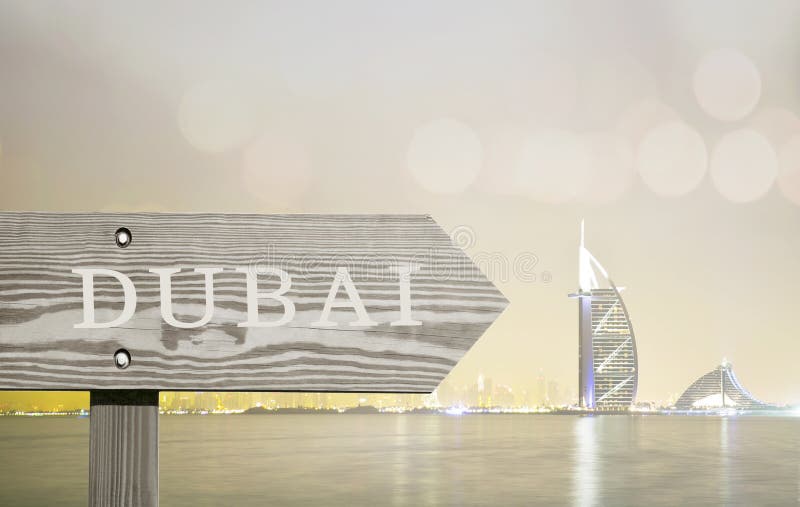 Dubai stock image. Image of arrow, relaxation, scenery - 64020853