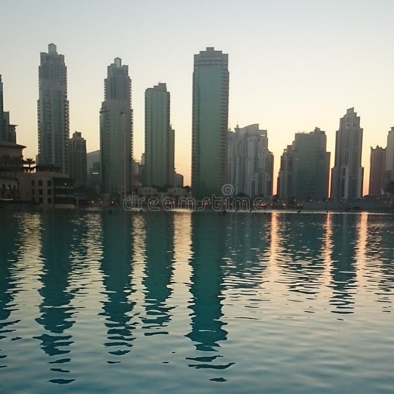 Dubai sunset editorial image. Image of spring, sunset - 105939245