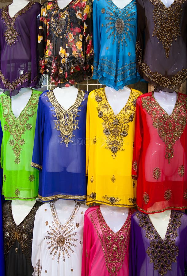 Dubai textile market stock image. Image of east, henna - 48547805