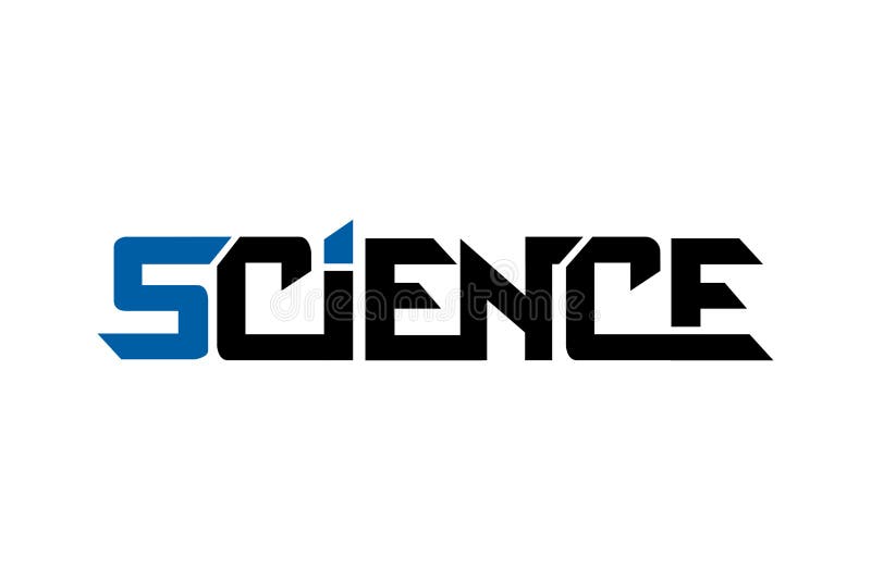 Science Typography Design, for T-shirt, Poster and Other Uses Stock ...