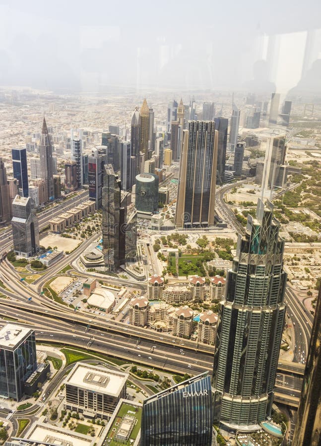 Dubai, UAE - 07.18.2021 - Areal View of Main Road of UAE, Sheikh Zayed ...