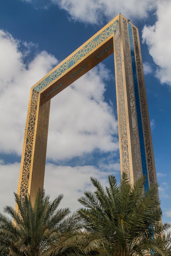 Dubai Uae 18 De Enero De 2018 : Vista Del Marco De Dubai En Dubai U ...
