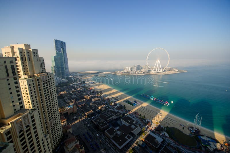 DUBAI,UAE. DECEMBER of 25 of 2020 Blue Water Island View,JBR Editorial ...