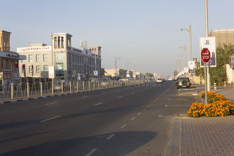 Sheikh Al Zayed Main Road in Dubai Editorial Photo - Image of middle ...