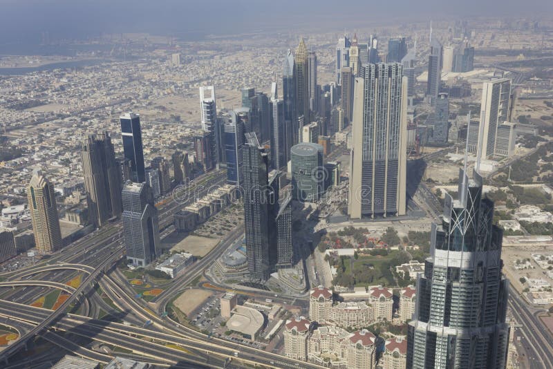 View of Dubai from the top stock photo. Image of overview - 164961726