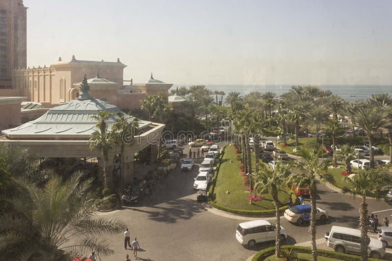 View from the Top of the Entrance of the Atlantis in Dubai Editorial ...