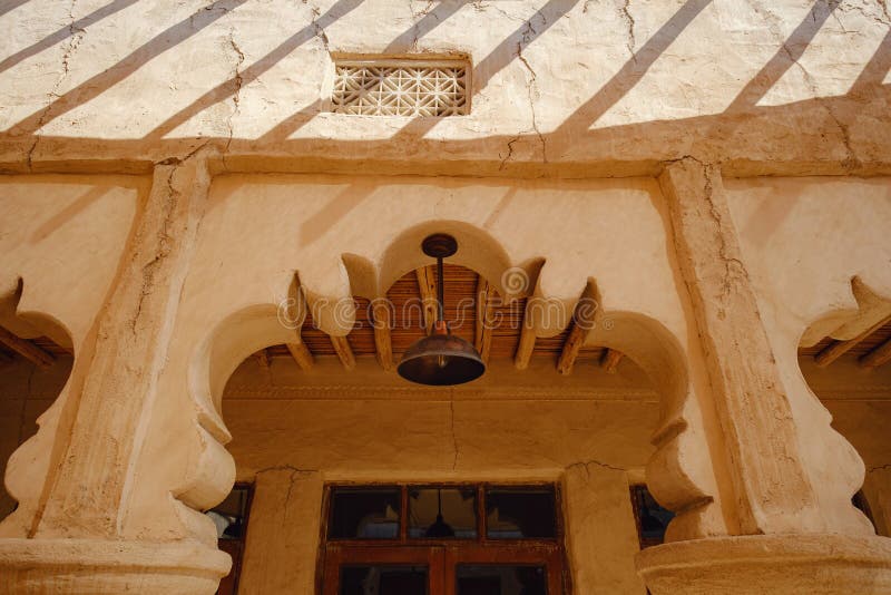 Old Dubai Buildings And Traditional Arabian Street Editorial Stock
