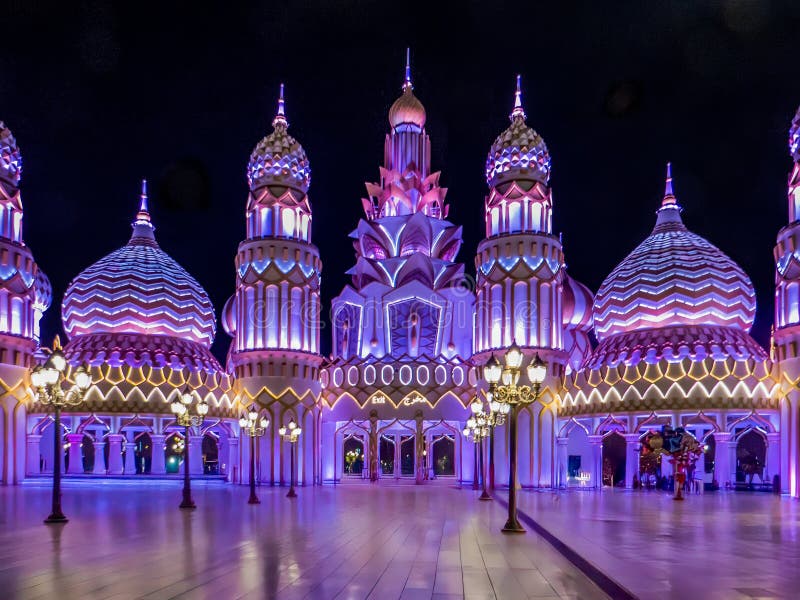 Dubai, UAE. Global Village Dubai. View of Russian Style Structures at ...