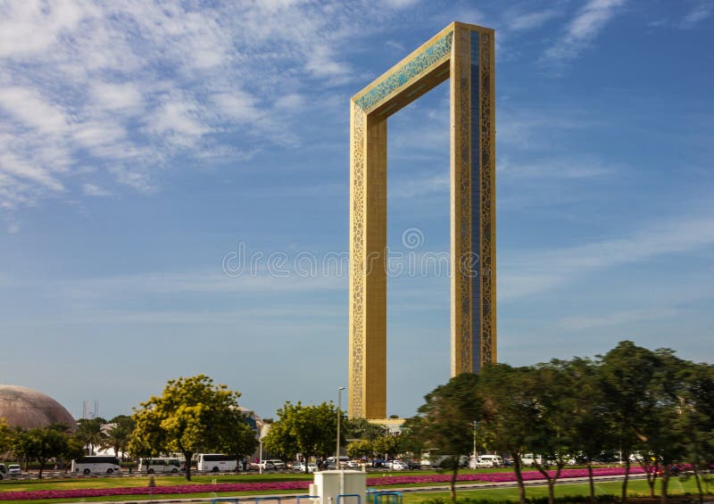 Dubai Frame Building Architecture, UAE Editorial Image - Image of arab ...