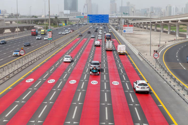 Six-lane High-speed Highway and a Stream of Cars that Travel To the ... Six-lane High-speed Highway and a Stream of Cars that Travel To the ...