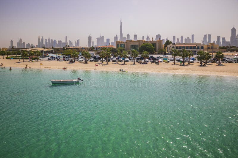 One of the Beaches of Dubai Editorial Image - Image of environment ...