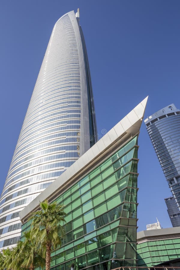 DUBAI, UAE - MARCH 22, 2017: the Skyscraper Almas Tower Constructed by ...