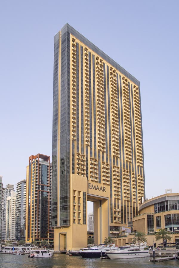 DUBAI, UAE - May 1, 2024 : Architecture in the Center of Dubai with the ...