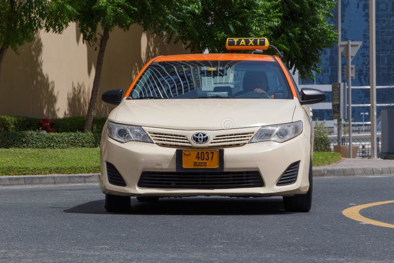 DUBAI, UAE - MAY 11, 2016: Taxi Editorial Image - Image of orange ...