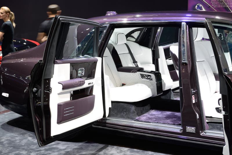 The Rolls Royce Phantom Car is on Dubai Motor Show 2017 Editorial Stock ...