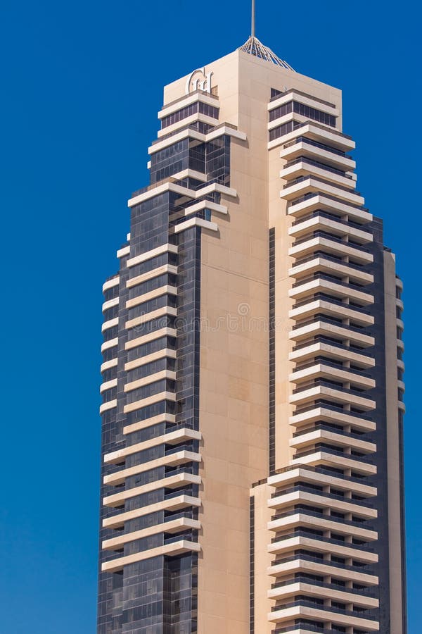 Dubai, UAE - October, 2018: Detail View of Skyscraper Construction in ...