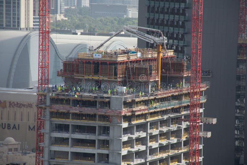 Dubai, United Arab Emirates High Rise Contruction Projects in Downtown ...