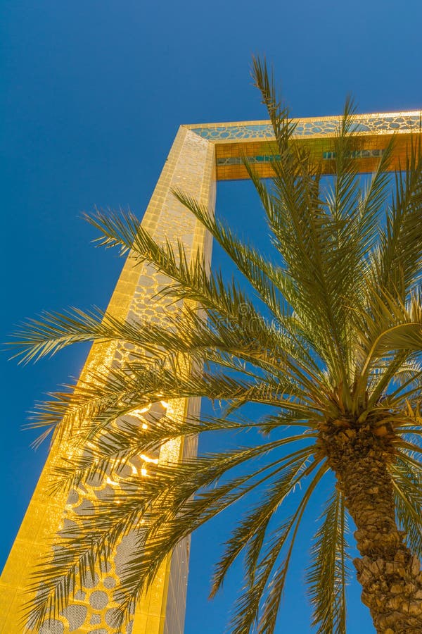 Dubai Frame in Zabeel Park editorial photography. Image of landscape ...