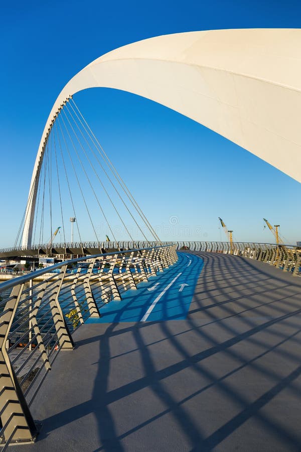 Dubai Water Canal Arch Bridge Stock Photo - Image of arch, contemporary ...