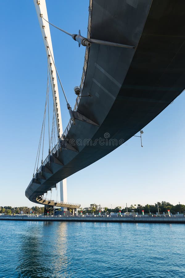 Dubai Water Canal Arch Bridge Editorial Stock Image - Image of east ...