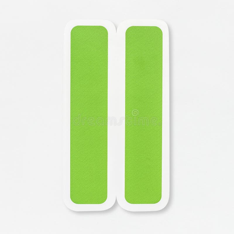 Dubbel Vertikal Linje Isolerad Teckensymbol Stock Illustrationer ...