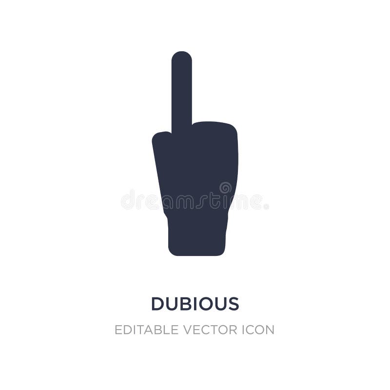 Dubious Icon on White Background. Simple Element Illustration from ...