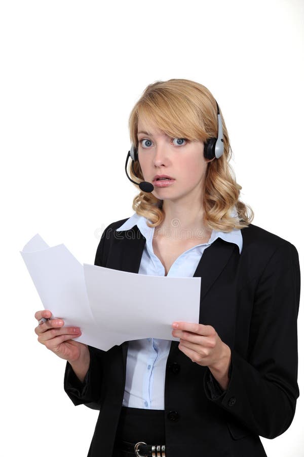 Dubious Woman Grimacing and Looking at Camera Stock Image - Image of ...