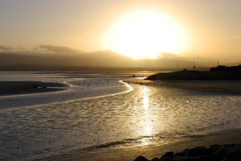 Dublin bay at dusk stock photo. Image of visit, travel - 4004342