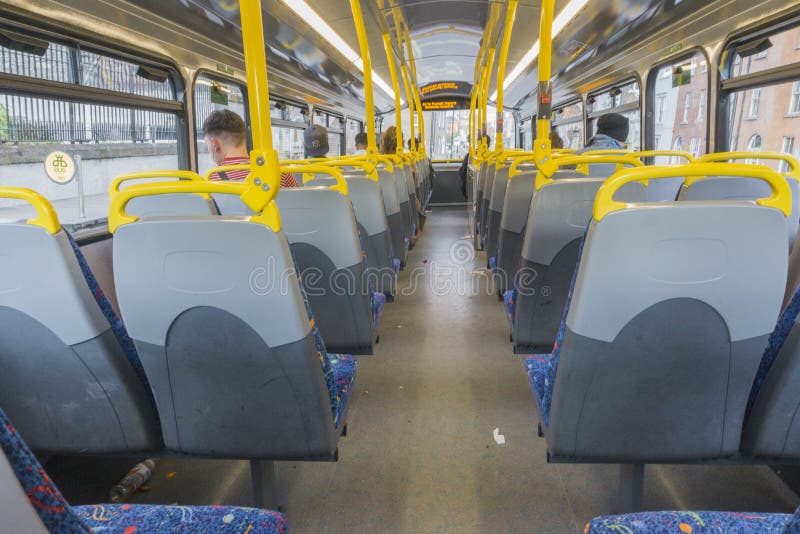 Dublin bus in a normal day editorial photography. Image of sitting ...