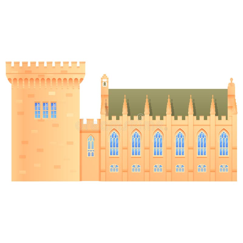 Dublin Castle Ireland Landmark Stock Vector - Illustration of symbol ...