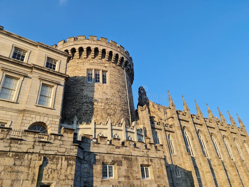 Dublin Castle Tower,Ireland Stock Image - Image of monastery, facade ...