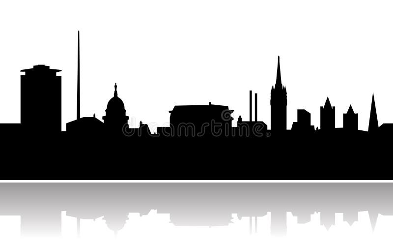 Dublin city skyline vector stock vector. Illustration of irish - 8849391