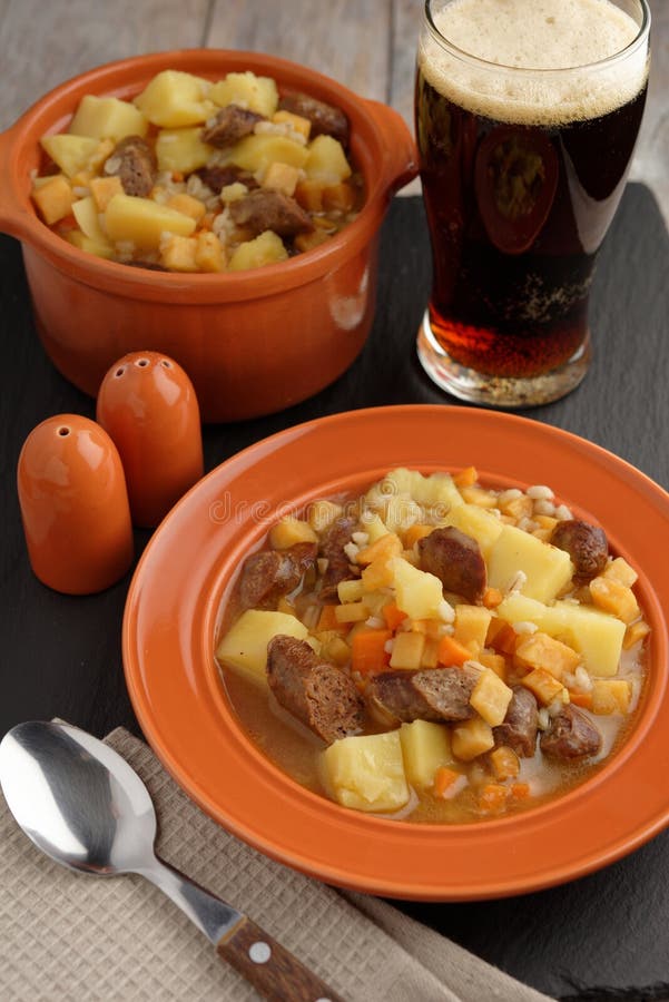 Dublin coddle stock photo. Image of dinner, closeup, alcohol - 63322186