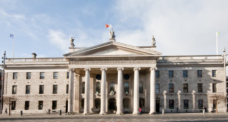 Dublin General Post Office Building Stock Photo - Image of architecture ...