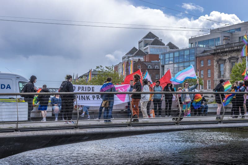 Dublin, Ireland - June 25 2022 "Any Pride Protest in Dublin" Editorial ...