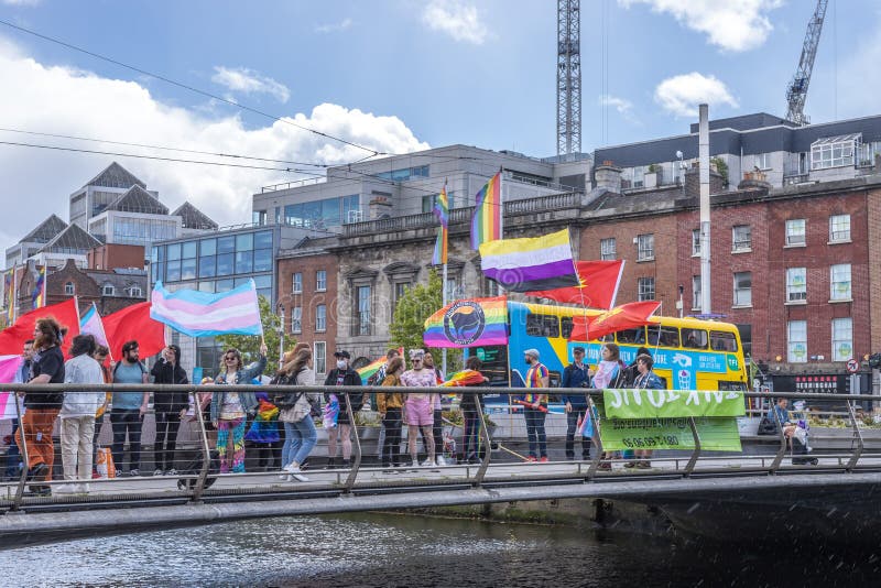 Dublin, Ireland - June 25 2022 "Any Pride Protest in Dublin" Editorial ...