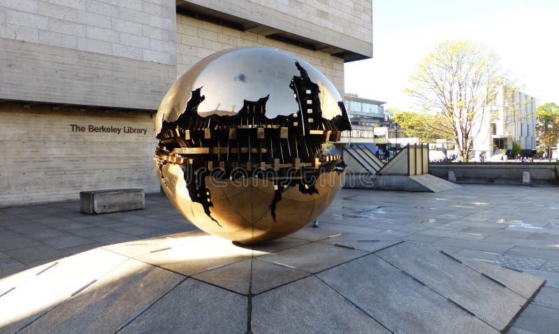 The Sphere within Sphere Sculpture Outside the Berkeley Library at ...