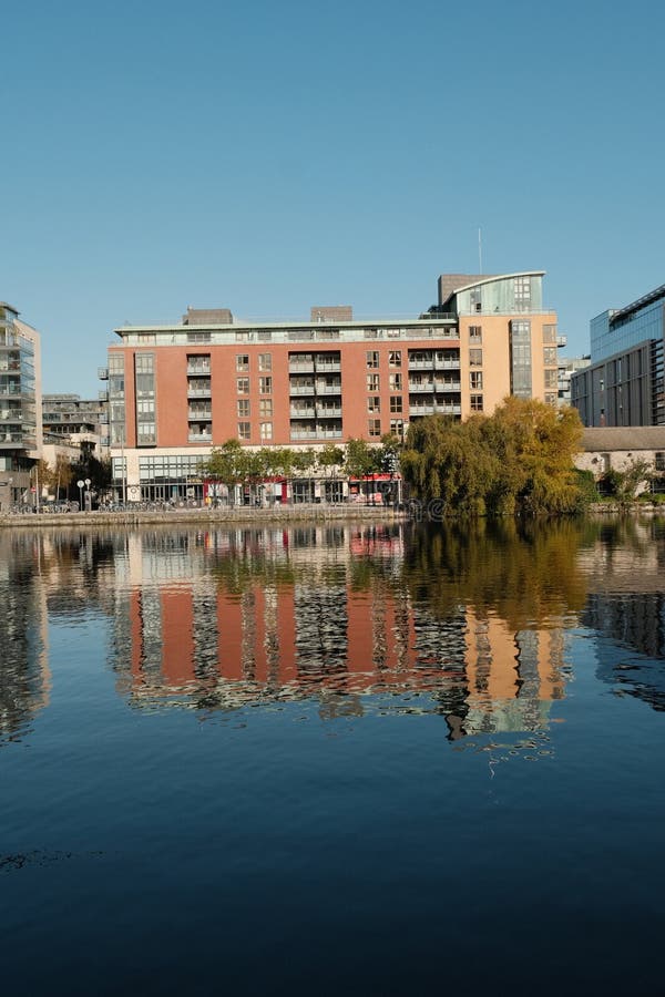 DUBLIN, IRELAND, OCTOBER 12 2023: Modern Part of Dublin Docklands ...