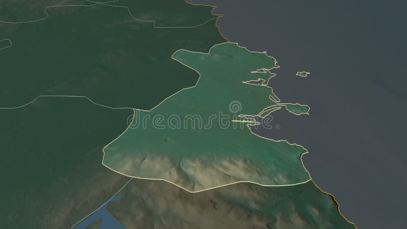 Dublin, Ireland. Physical. Major Cities Stock Illustration ...