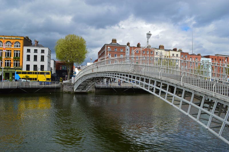 Dublin in Ireland editorial stock image. Image of tree - 95327104