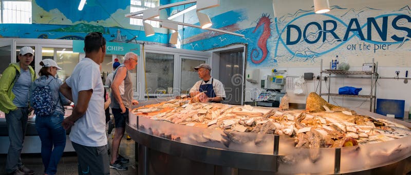 Interior View of the Howth Fish Market Editorial Stock Image - Image of ...