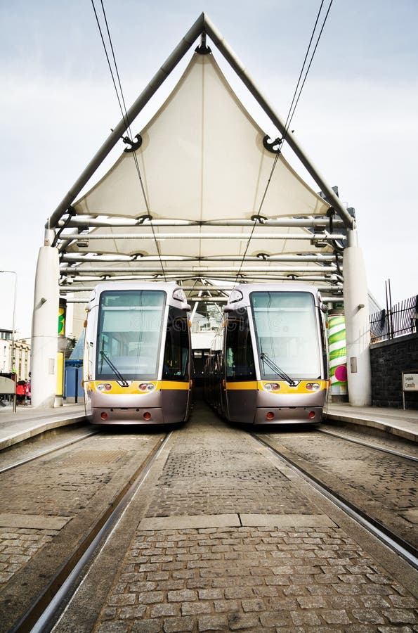 Dublin Luas Public Transport Trams Stock Photo - Image of public, urban ...