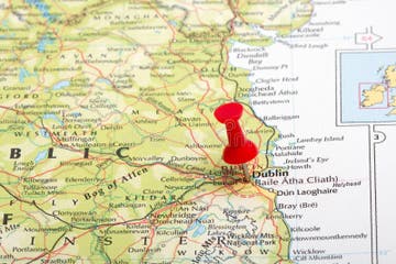 Dublin Map Pin stock image. Image of plan, atlas, location - 14622243