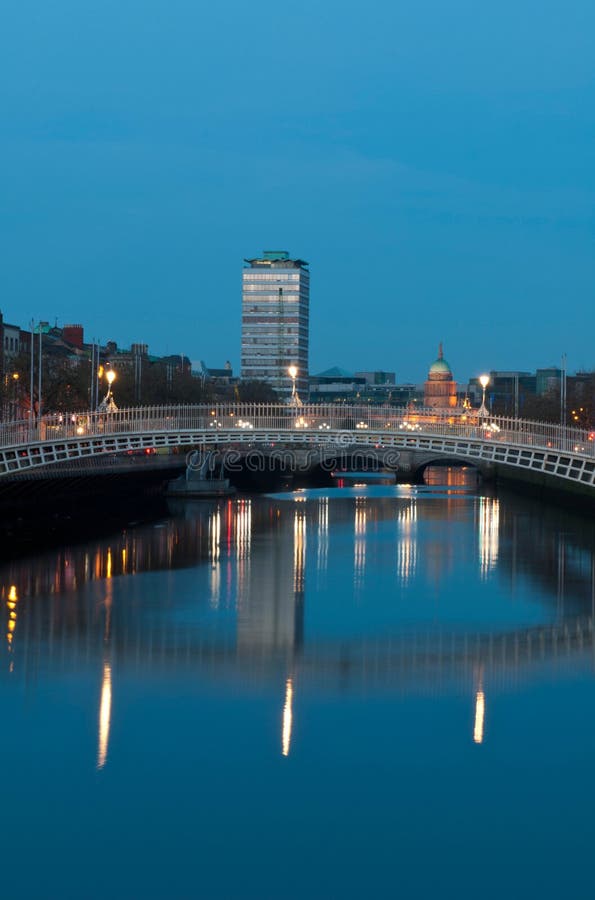 Dublin at night stock photo. Image of irish, city, night - 24269274